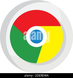 Internet browser icon collection Chrome, Safari, Firefox, Edge, Opera, Vivaldi, Brave new vector ...