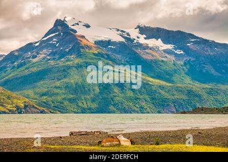 Monte Balmaceda in Bernardo O'Higgins National Park, Patagonia, Chile ...