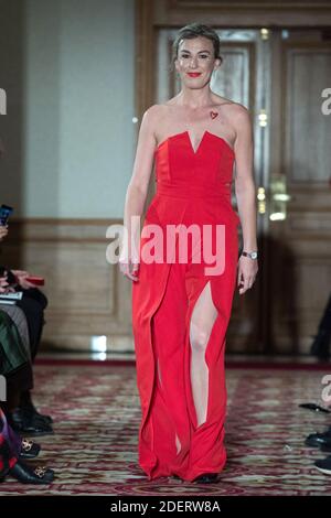 Journalist at BFMTV Gaetane Meslin attending the Red Defile 2019 at the ...