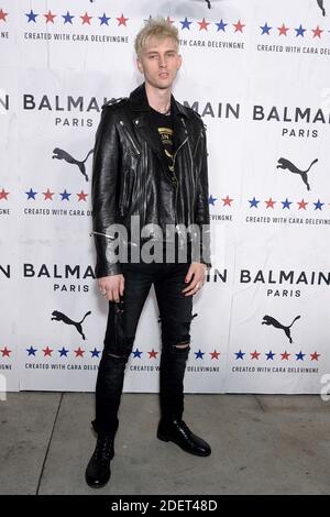 Machine Gun Kelly attends the PUMA x BALMAIN launch celebration party ...