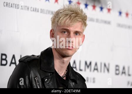 Machine Gun Kelly attends the PUMA x BALMAIN launch celebration party ...