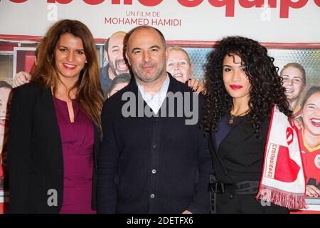 Sabrina Ouazani, Director Mohamed Hamidi and his wife attending Une ...