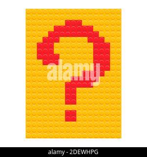 Pixel art 8-bit Question mark. Vector stock illustration Stock Vector ...