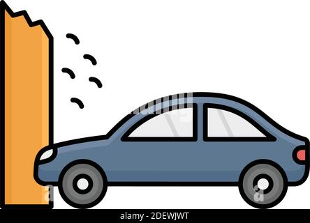 Accident happened Isolated Vector icon that can be easily modified or ...