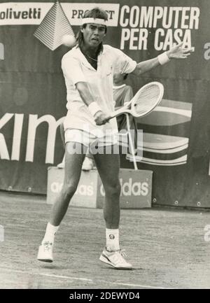 Peruvian tennis player Pablo Arraya, Italy 1986 Stock Photo - Alamy