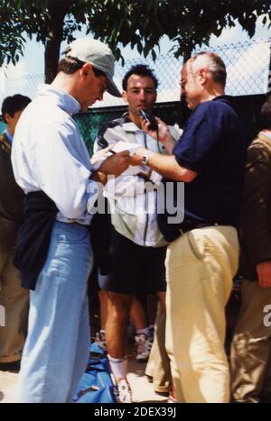 Italian tennis player Giuseppe Pozzi, US Open 1995 Stock Photo - Alamy