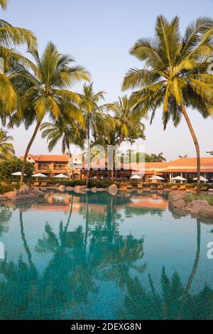 India, Goa, Arossim Beach, Beach at Park Hyatt Goa Resort and Spa Stock ...