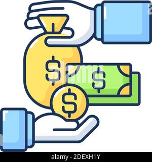 Payroll RGB color icon Stock Vector Image & Art - Alamy