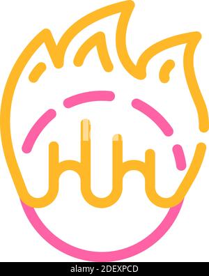 burning projectile icon color illustration Stock Vector Image & Art - Alamy