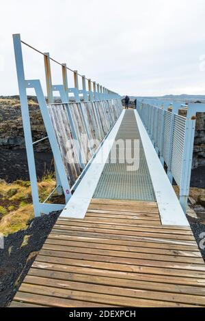 Bridge Between Two Continents, Reykjanes Peninsula, Southern Iceland ...