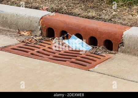 COVID-19 Medical Waste. Disposal of gloves, masks, empty plastic ...