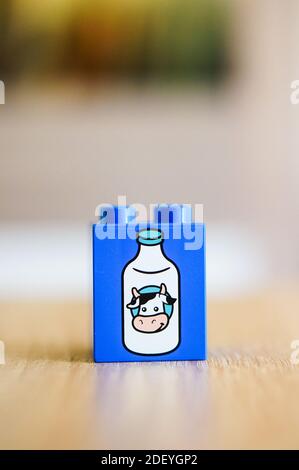 POZNAN, POLAND - May 23, 2016: A selective closeup of the Lego Duplo ...