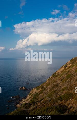 A beautiful shot of a boundless sea under a scenic cloudscape Stock ...