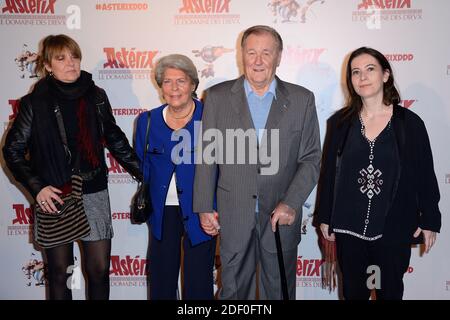 Sylvie Uderzo, Ada Milani and Albert Uderzo and Anne Goscinny attending ...