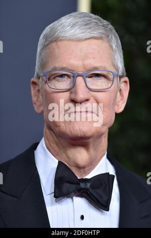Tim Cook attending the 77th Golden Globe Awards Arrivals at The Beverly ...
