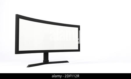 Computer Monoblock Monitor Display Isolated , 3D render Stock Photo - Alamy