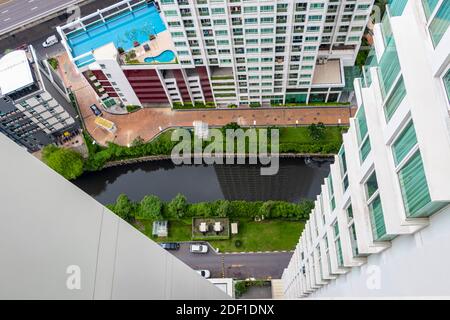 Buildings, Skyscraper and cityscape of the condominium TC GREEN in ...
