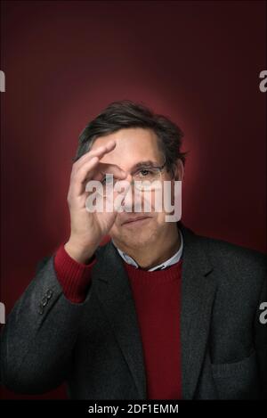 French historian Emmanuel Todd during photos session in Paris, France ...