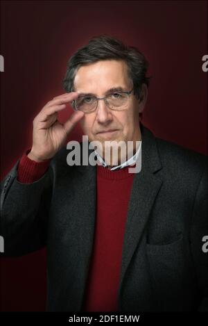 French historian Emmanuel Todd during photos session in Paris, France ...