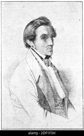 Portrait of Ernst Friedrich August Rietschel - a German sculptor ...