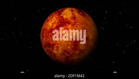 front view of Venus planet from space. full 3d view of Venus 4k ...