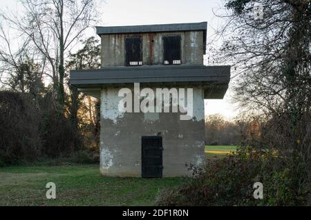 Battery Commander's Station, Fort Hunt Park, Alexandria, VA Stock Photo ...