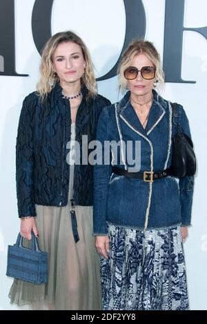 Nina De Maria and Isabella Ferrari attending the Christian Dior show as ...