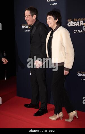 Reda Kateb and his wife attend the Cesar Film Awards 2020 at Salle ...