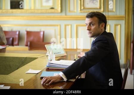 Alice Rufo and Emmanuel Macron. French President Emmanuel Macron ...
