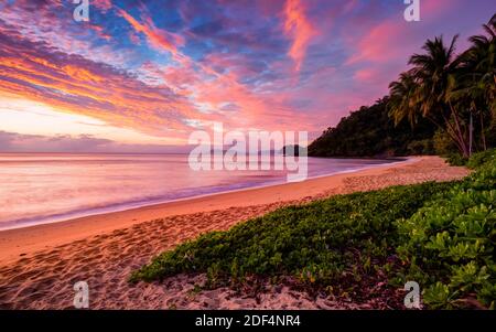Trinity Beach Waiting for Sunrise Stock Photo - Alamy
