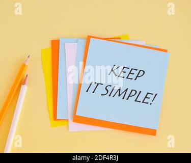 Word writing text Simplicity. Business concept for Quality or condition ...