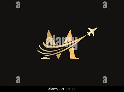 Modern Air Travel Logo Design with E letter. E letter Concept air plane ...