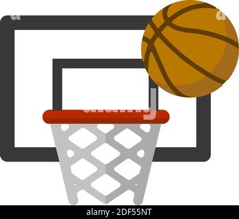 Basketball Simple vector icon. Illustration symbol design template for ...