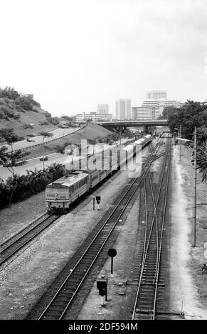 Class 21 diesel locomotive No. 21102 "S.Terengganu" at Singapore rail ...