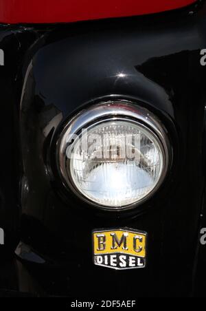 classic austin diesel truck vintage from the 1960 in the driveway in ...