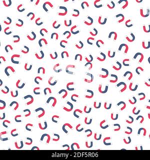 Magnet pattern. Background seamless, electromagnetic and magnetism ...