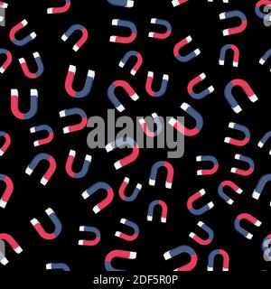 Magnet pattern. Background seamless, electromagnetic and magnetism ...
