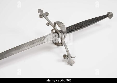 sword, Anonymous, second half of the 16th century, iron, wood ...