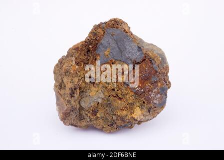 Breccia is a clastic sedimentary rock composed of broken fragments of ...