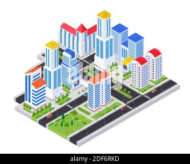 Flat isometric high quality vector modern design cars. Sedan, van ...