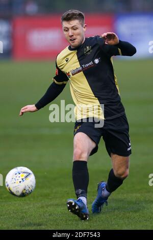 Marine's James Joyce during the FA Cup second round match at Rossett ...