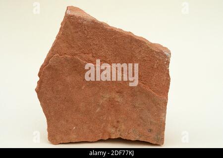 Red sandstone from Buntsandstein (Triassic). Sample Stock Photo - Alamy