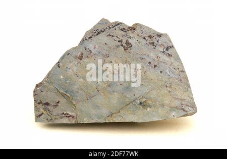 Schist is a metamorphic rock with foliation (schistose texture). Sample ...