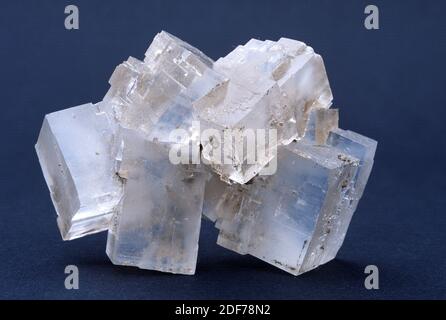 Sodium chloride (rock salt, halite, table salt), crystal structure ...