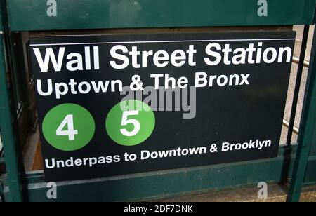 Subway Station Sign New York City Stock Photo - Alamy