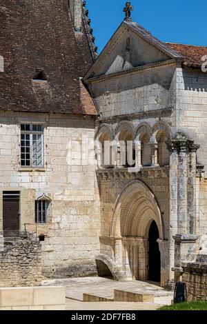 France, Dordogne, White Perigord, Chancelade, Abbey of Chancelade Stock ...