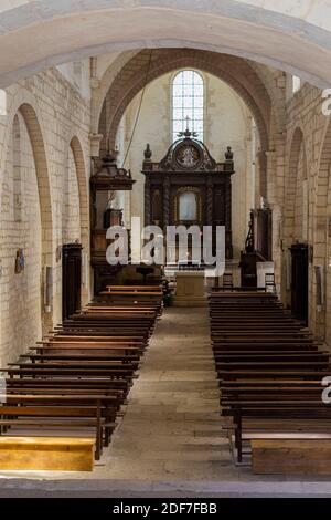 France, Dordogne, White Perigord, Chancelade, Abbey of Chancelade Stock ...