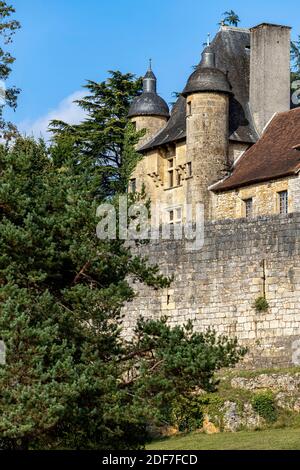France, Dordogne, Perigord Vert, Excideuil, castle Stock Photo - Alamy