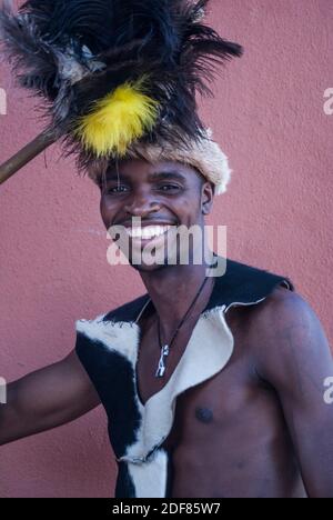 Traditional Costume and Dancer in Zambia, Africa Stock Photo - Alamy