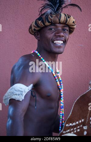 Traditional Costume and Dancer in Zambia, Africa Stock Photo - Alamy
